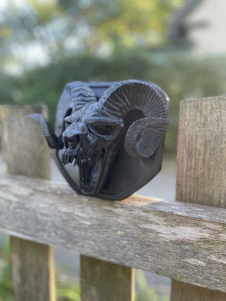Evil Ram Skull with Horns V3 Tailgate 5th Gen Emblem LED optional 5th ...