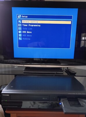 Toshiba RDXV60 3-in-1 DVD/HDD/VHS Recorder with remote & manual (VHS ...