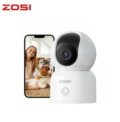 ZOSI 2K 360° Swivel Wireless PTZ Indoor Camera Monitor Intelligent 2.4 ...
