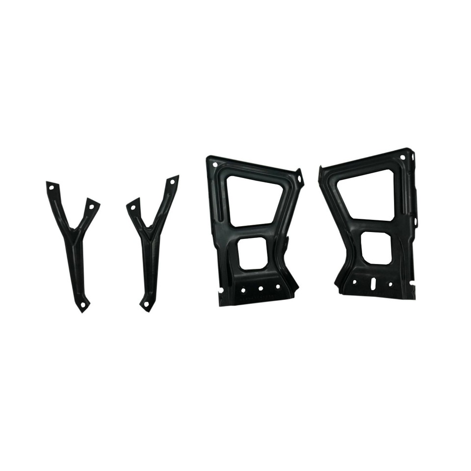 CAPA for 2010 Ram 2500 Rear Bumper Brackets Black Steel 68049744AA ...