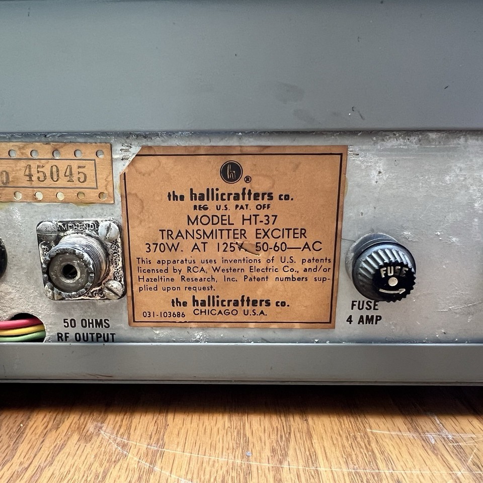 Vintage Hallicrafters HT-37 Ham Radio SSB Transmitter Clean Working | eBay