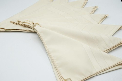 Off White Polyester Cloth Napkins Set of 8 | eBay