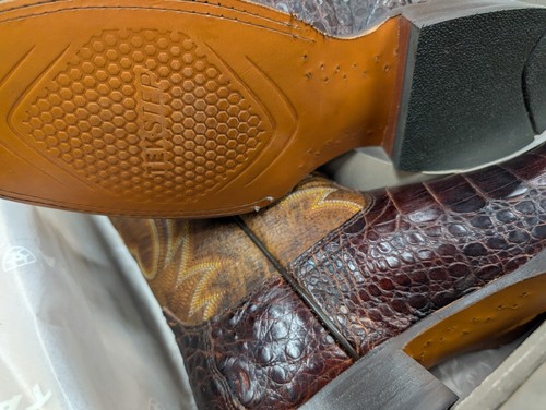 Ariat 10042477 Gunslinger Caiman Square Toe Boots 8D Medium Dark Amber ...