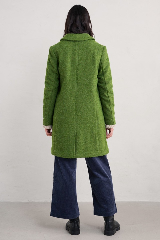 Seasalt Women's Regular Wood Cabin Wool Blend Twill Coat Crownan Cut ...
