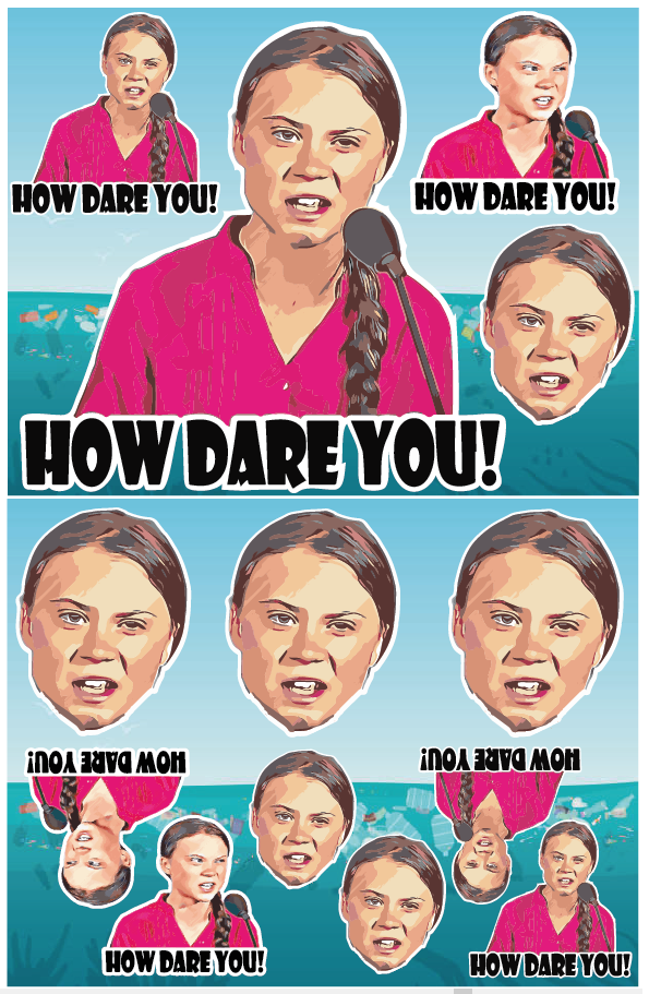 How dare you! Sticker pack Greta thunderberg Car Window vinyl decal ...