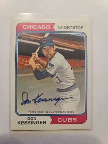 2023 Topps Heritage High # Real One Autograph Don Kessinger #ROA-DK ...