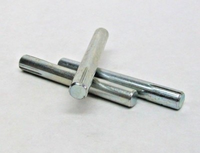 PACK OF 8 NEW 3/8 X 3" GROOVED PIN TYPE C STEEL/ZINC USA MADE FREE ...