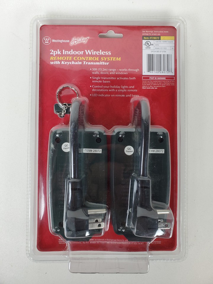 Westinghouse Holiday 2pk Indoor Wireless Remote Control System T28072 ...