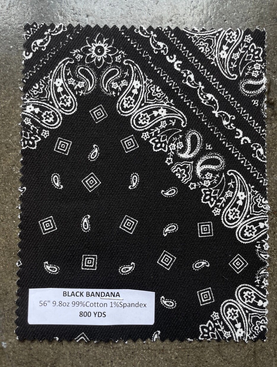 Black Bandana Background