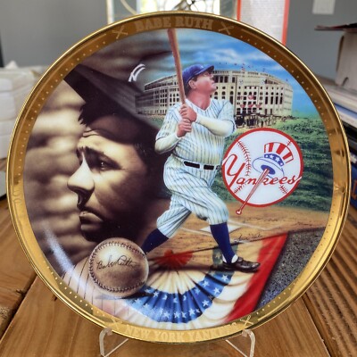 Babe Ruth “From the Pillars of Baseball" Plate #4957A The Hamilton ...