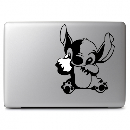 Disney Stitch Eat Apple for Apple Macbook Air / Pro Laptop Vinyl Decal ...