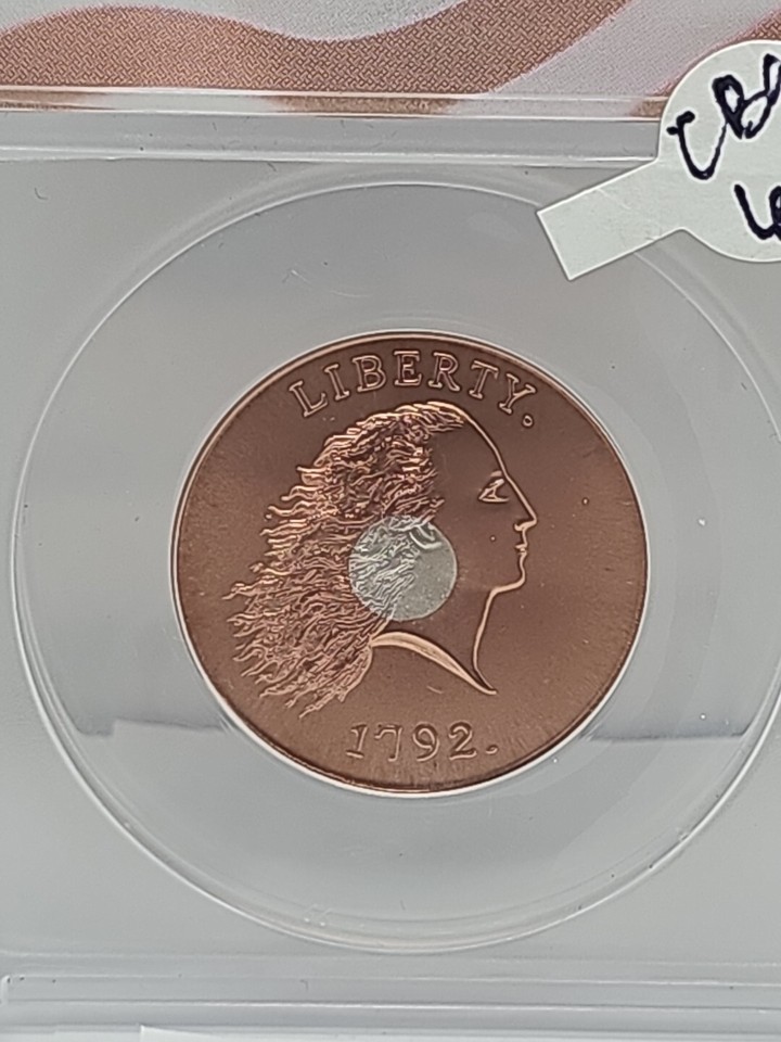 Daniel Carr 1792 Silver Center Chain Cent Design ANACS MS69 QSNXK CB9 ...