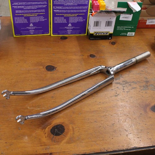 Tange Road Bike Fork 1" Threaded Crown Race Steerer Steel Chrome 27 ...