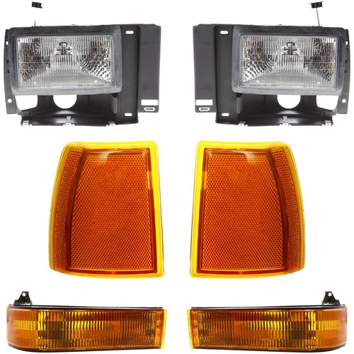 Headlight Kit For 1989-92 Ford Ranger Left and Right With bulbs Below ...