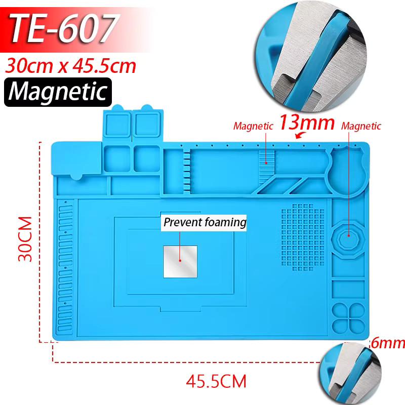 Silicone Soldering Mat Heat Resistant Anti Static Repair Work Mat for ...