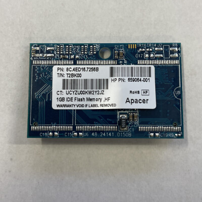 Apacer 1GB 44-Pin IDE Flash Memory Storage Module 8C.4ED16.7256B HP ...