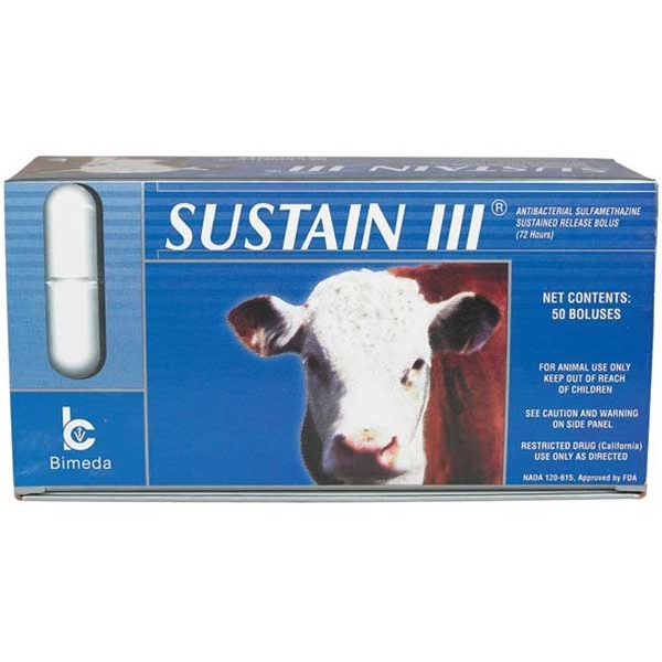 Bimeda Sustain III Cattle Bolus 50 Ct for sale online | eBay