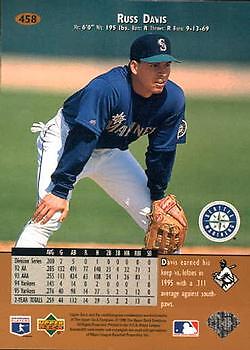 1996 Upper Deck #458 Russ Davis Seattle Mariners Baseball Card | eBay