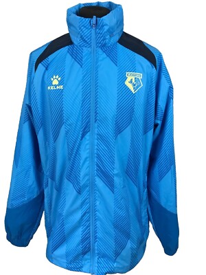 Watford FC Football Rain Jacket SMALL 2023-24 Blue Mesh Lined Training ...