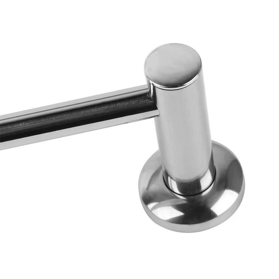 40/50/60cm Single Towel Bar Bracket Wall Mounted Towel Holder Bathroom ...