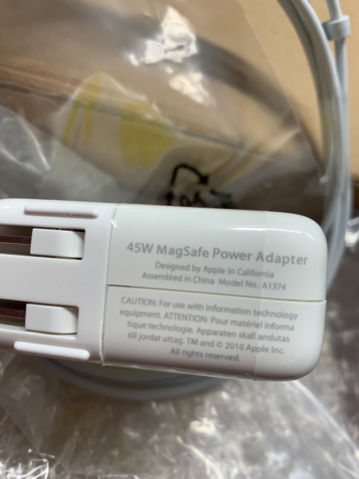 Apple 45W Magsafe Power Adapter Charger for MacBook Air A1374 | eBay