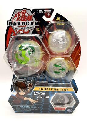 Bakugan Battle Planet Starter Diamond Ventus Maxotaur Haos Pegatrix ...