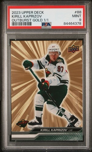 2023-24 Upper Deck #88 Kirill Kaprizov Outburst Gold 1/1 PSA 9 | eBay