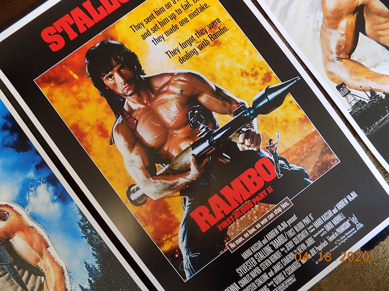 Rambo Trilogy 11X17 Movie Posters Set of 3 Sylvester Stallone John 🍿 | eBay