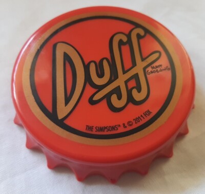 THE SIMPSONs DUFF BEER - FRIDGE MAGNETIC BOTTLE CAP OPENER 2011 VGC | eBay
