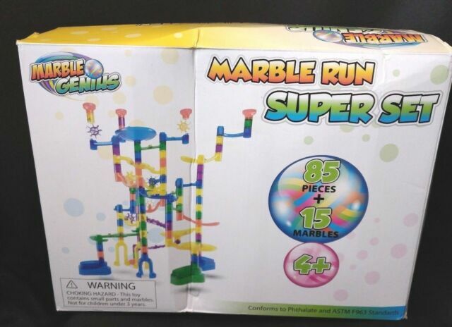 Marble Genius Marble Run Super Set - 100 Complete Pieces Instruction ...