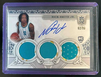 2023-24 Topps Royalty Nick Smith Jr. Superior Jersey Signatures RC Auto ...