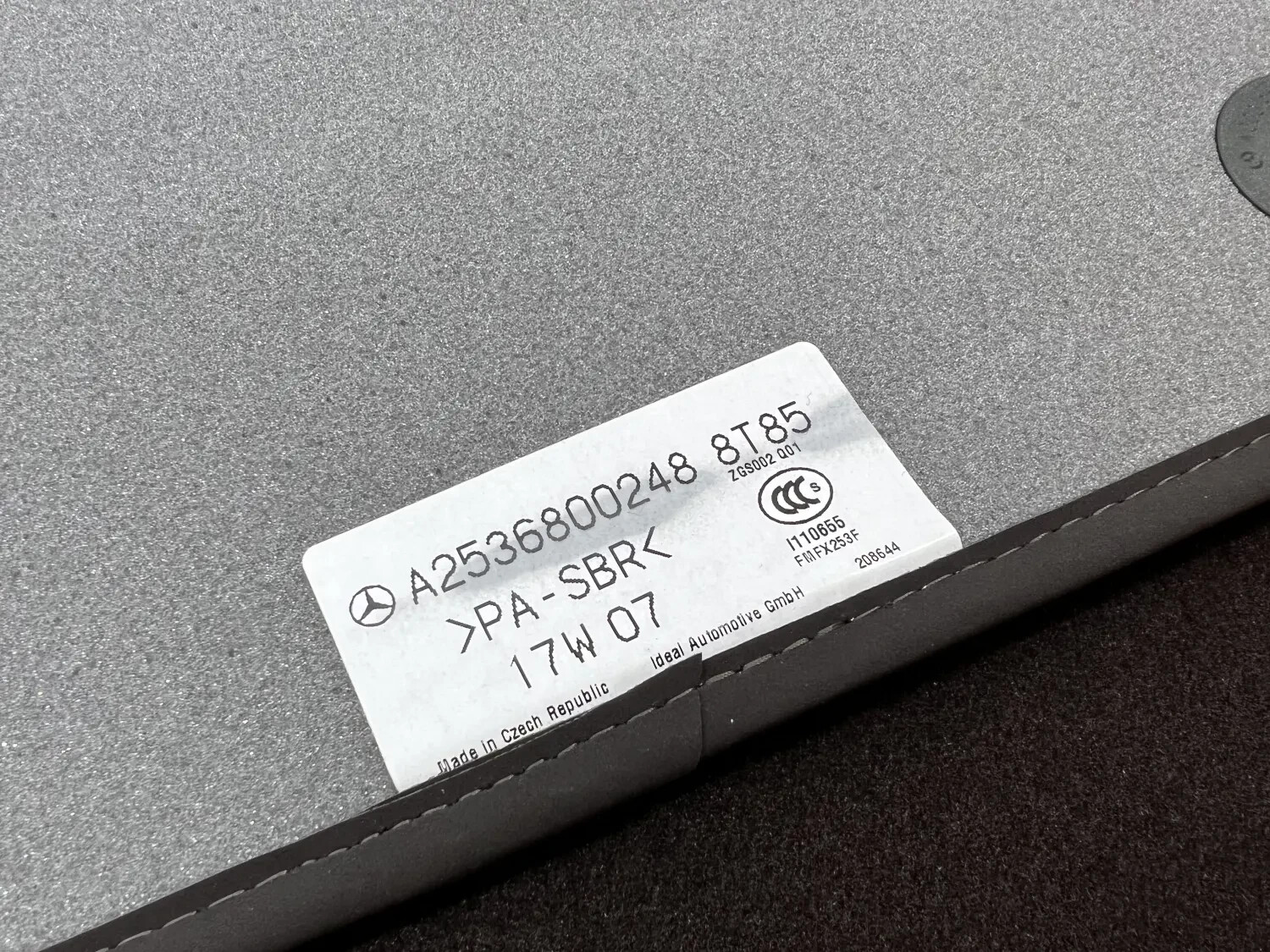 MERCEDES BENZ OEM Sedan Floor Mats Black Carpet NOB A25368022802 9j74 ...