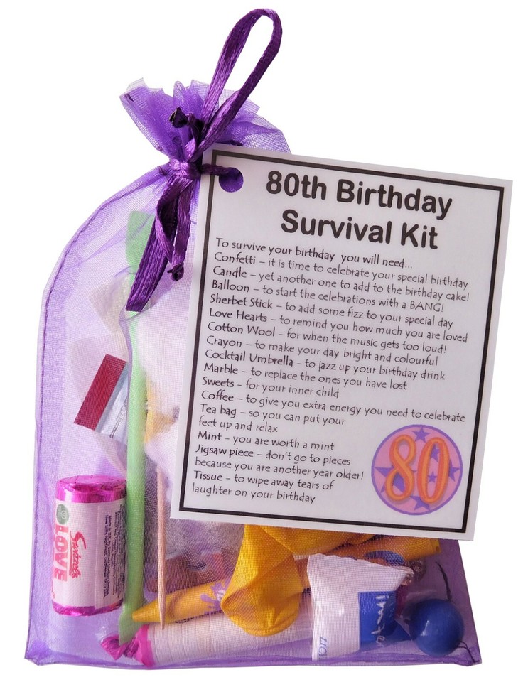 40th, 50th, 60th, 65th, 70th, 80th Birthday Survival Kit Gift for ...