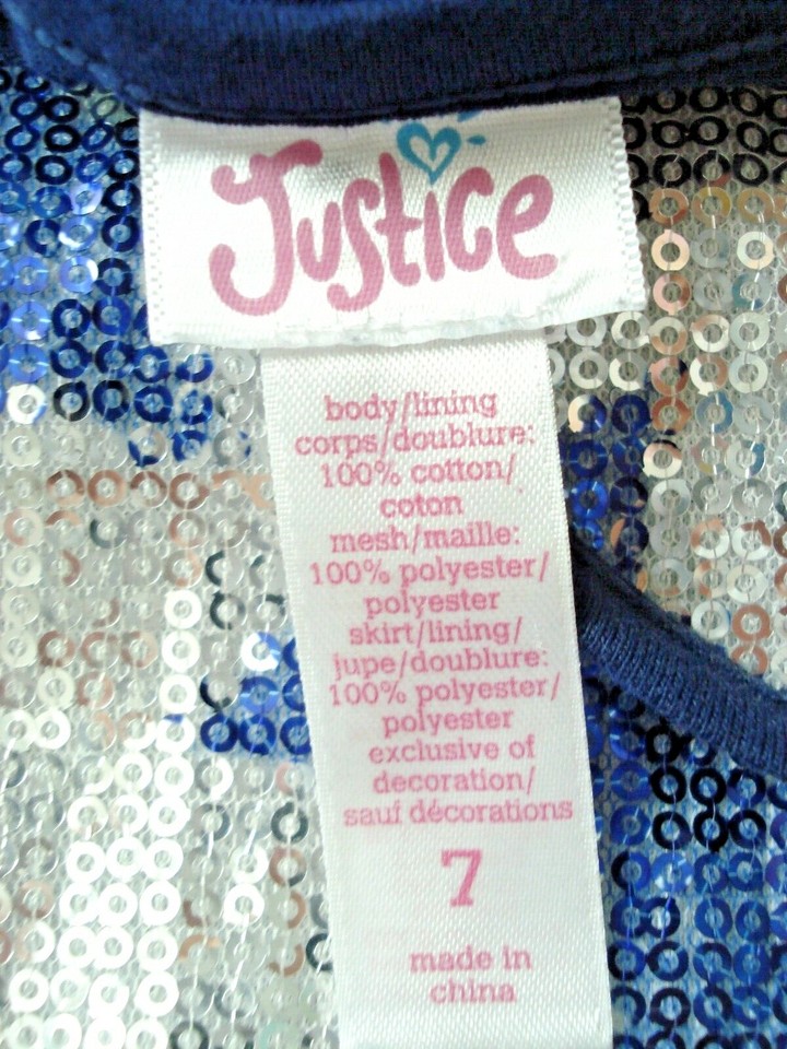 JUSTICE Pink Blck Purpl GLITTERY SEQUINS RUFFLED Girls Knit TUNIC TOP ...