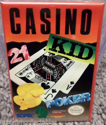 Casino Kid Nintendo NES Vintage Game Box 2"x3" Fridge Locker MAGNET ...