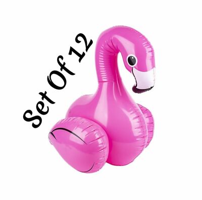 (Set Of 12) 24" Sitting Flamingos Inflatable - Blow Up Toy Party ...