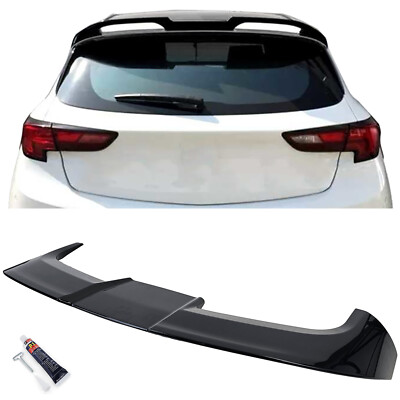Roof Spoiler Rear Spoiler Black Gloss for Vauxhall Astra K Hatchback ...