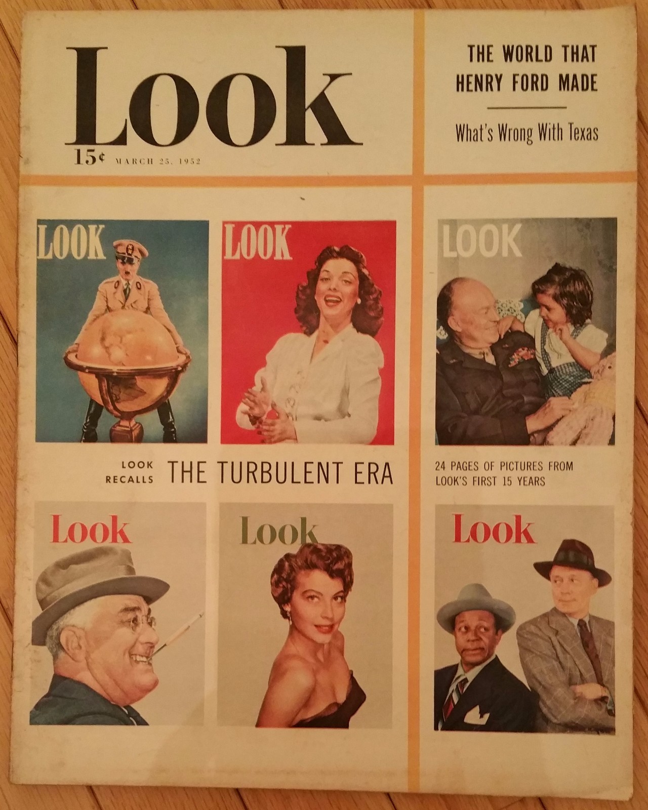 LOOK MAGAZINE MARCH 25 1952 HENRY FORD HITLER JACK BENNY ROCHESTER FDR ...