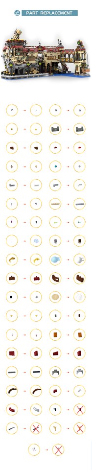 Powered Engine Power Machine Model with Interior 3436 Pieces MOC Build ...