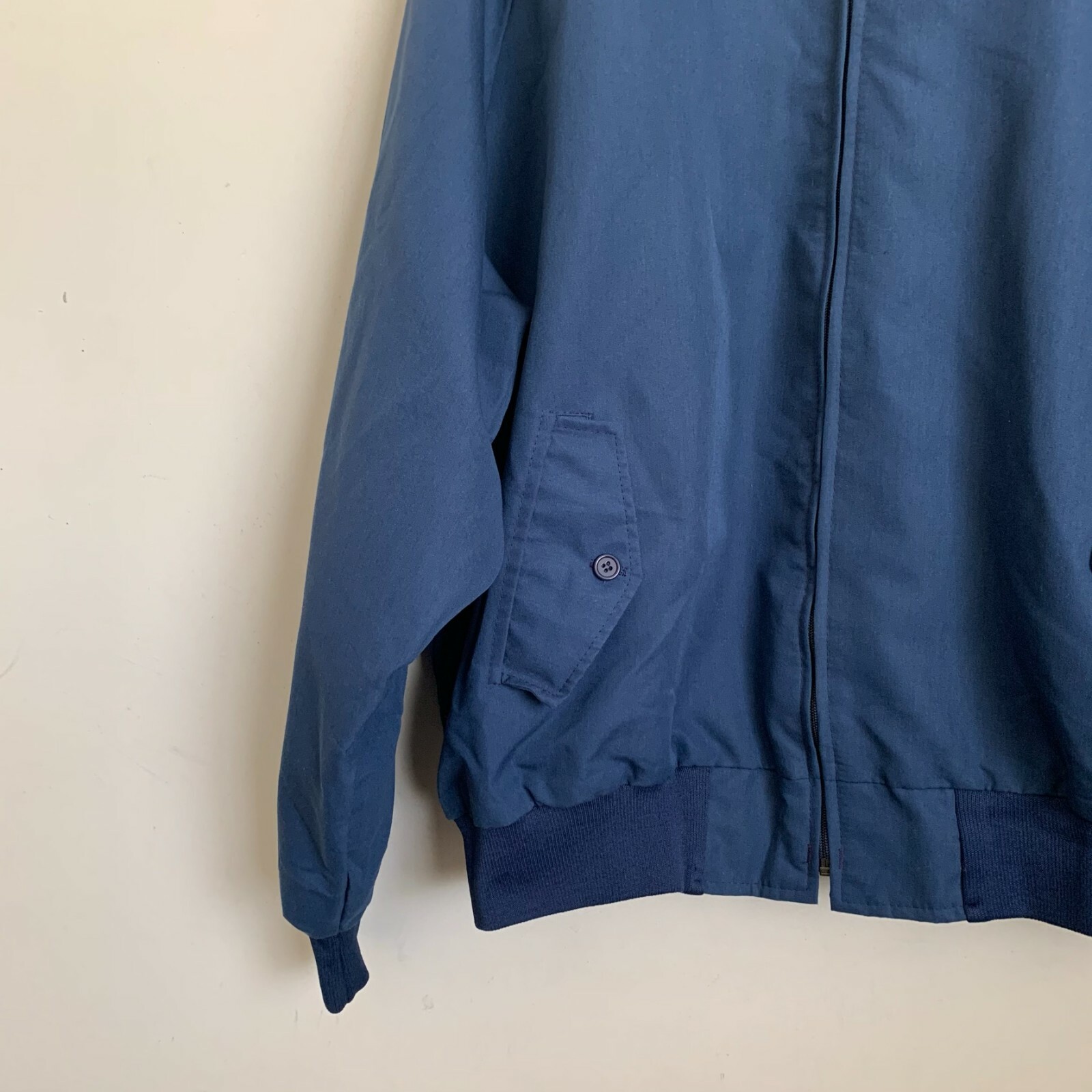 Sportsmaster Vintage Mens Jacket Navy Blue Zip Front Pockets Lined Size ...