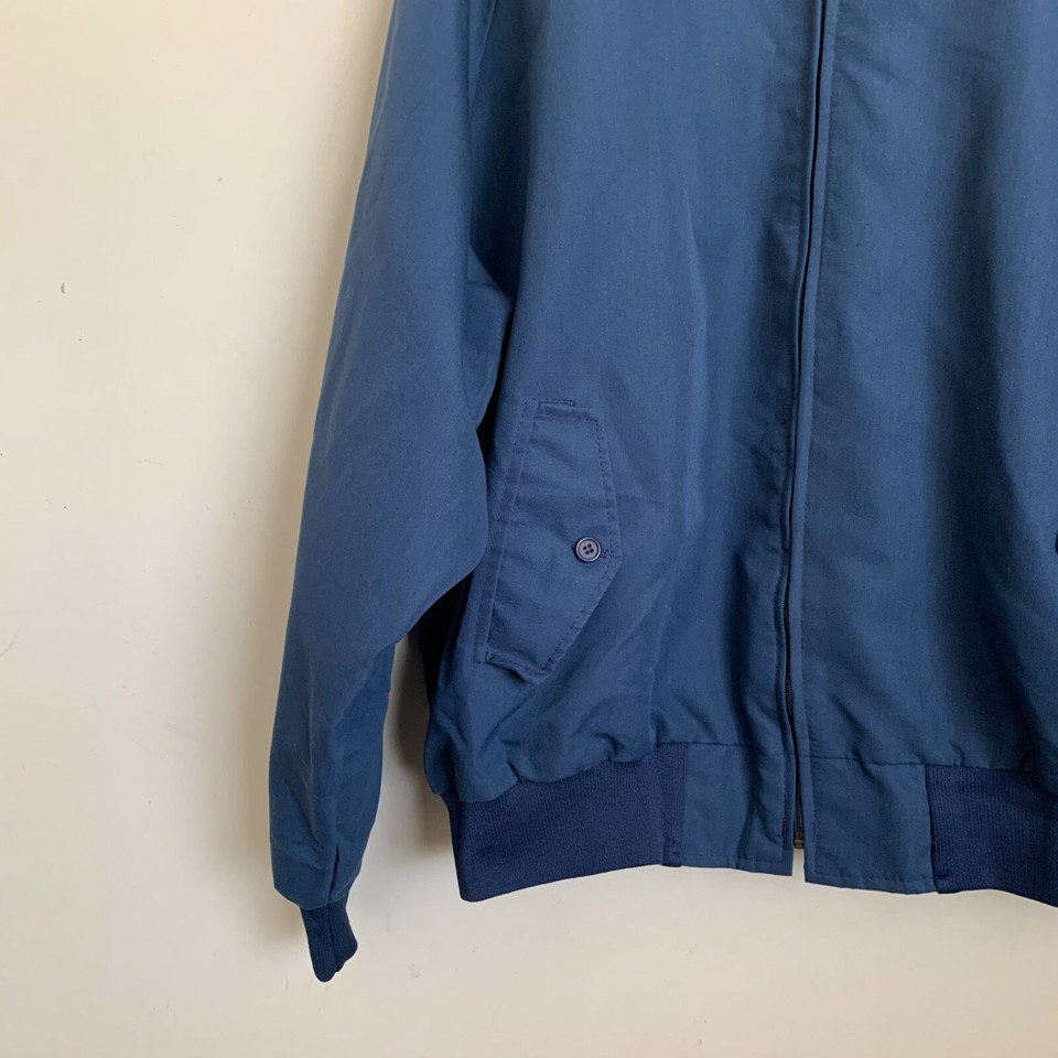 Sportsmaster Vintage Mens Jacket Navy Blue Zip Front Pockets Lined Size ...