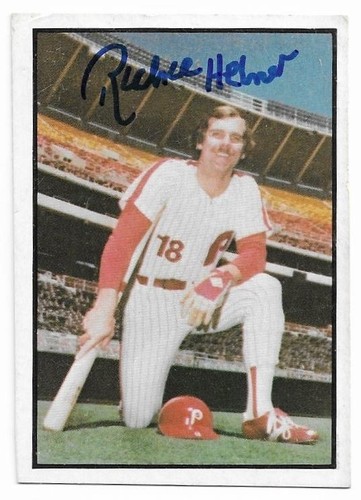 RICH HEBNER Autographed Signed 1977 SSPC card #0035 Philadelphia ...