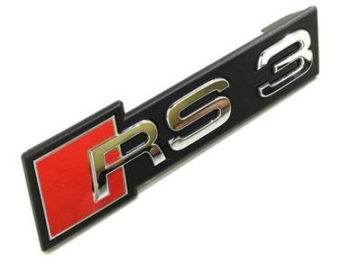 AUDI RS3 17-18 Front RS3 Badge Grill Emblem Chrome Genuine ...