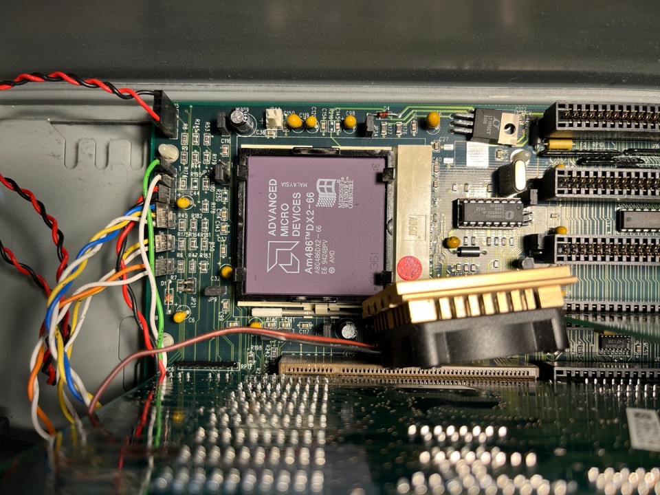 Vintage ASI 9000 AMD 486 DX2 Computer w/ SB16, Serial Mouse and KB ...