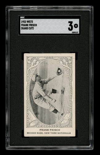 1922 W573 Set-Break Frank Frisch (Hand Cut) SGC 3 VG | eBay