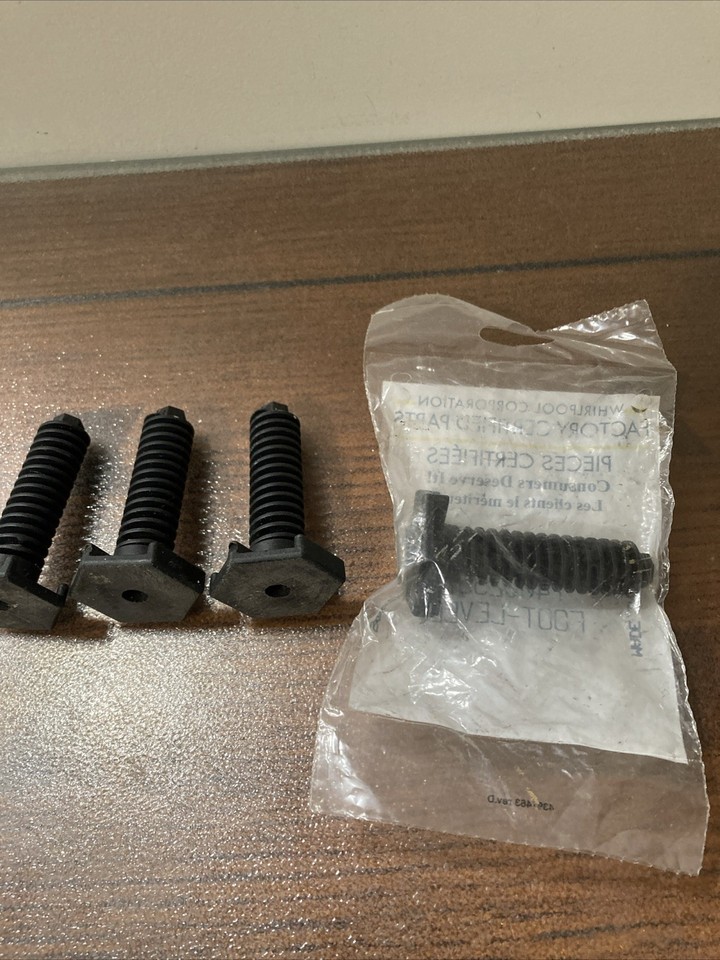 4 Piece Whirlpool 74002557 Range Oven Stove Leveling Legs (One NIP) | eBay