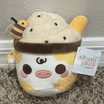 CUDDLE BARN PLUSH GOALS MOO SHAKES 6" HONEYCOMB MOOSHAKE COW PLUSH NWT ...