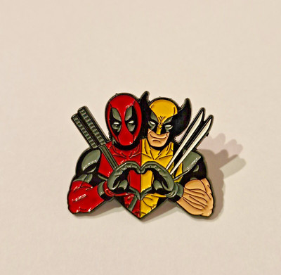 B28 - NEW, Deadpool & Wolverine - Novelty Fun Cute Enamel Pin / Badge ...