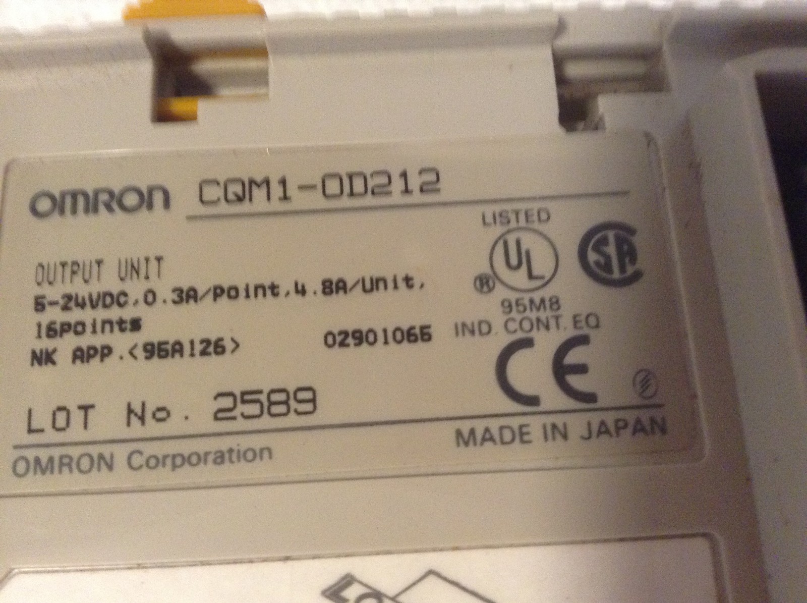Omron CQM1-OD212 OutPut Unit | eBay