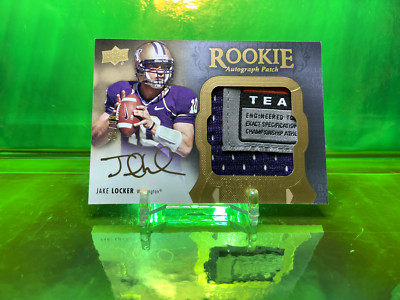 #33/99 RC AUTO 2011 Jake Locker patch LOGO Tag Exquisite HUSKIES Titans ...